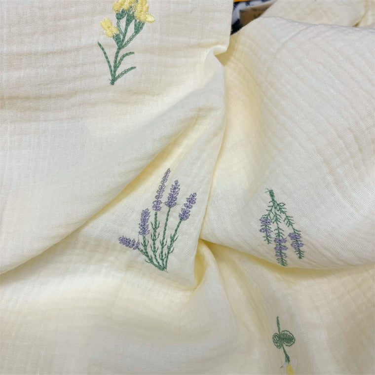 Yardblox Exclusive Made in Japan Fashion Designer Botanical Off-White/Multi Color Non-Stretch ...