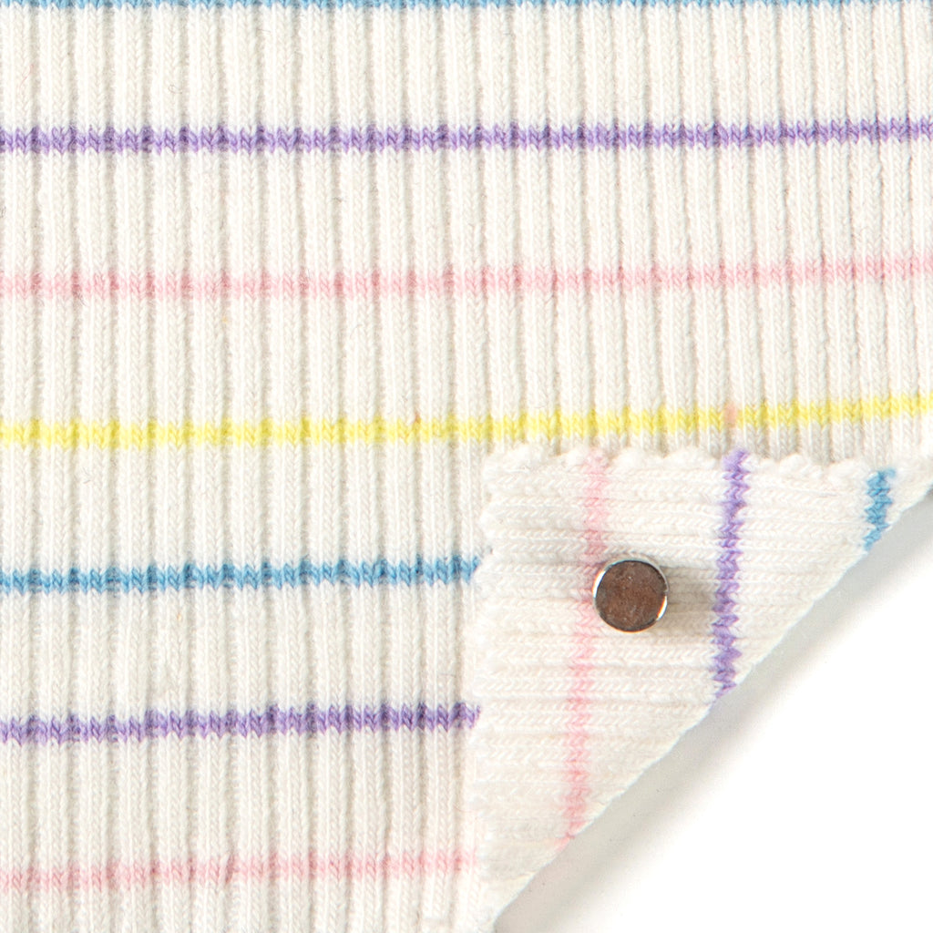 Stripes Stretch Cotton Rib 2x2 A030402
