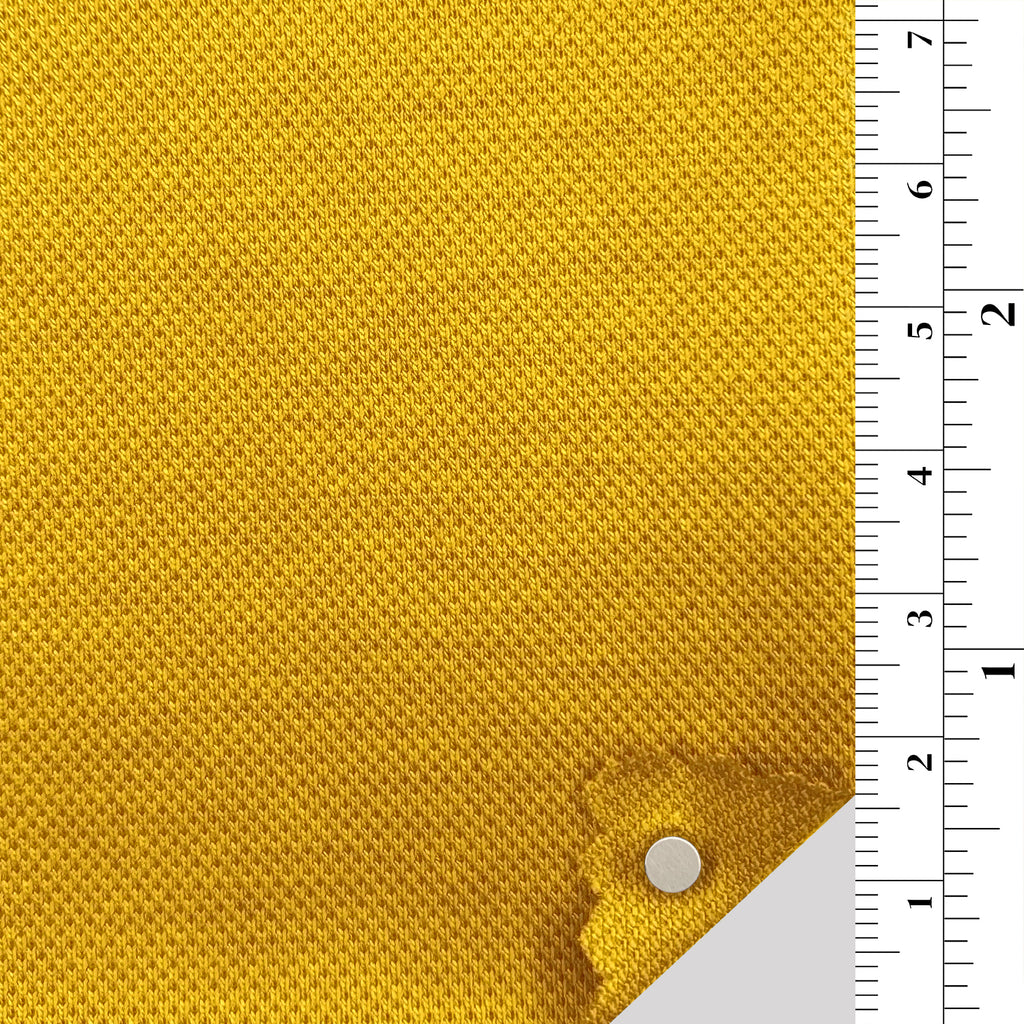 Solid Stretch Mercerized Combed Cotton Recycled Polyester Pique A10630