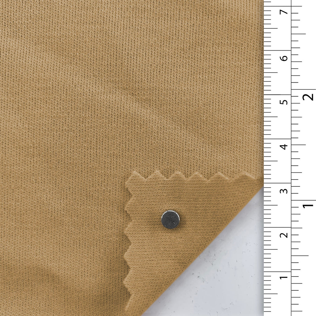 Solid Stretch Back Peached Combed Cotton Double Knit / Interlock ...