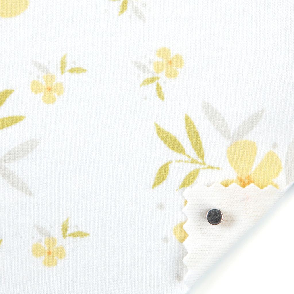 Floral Stretch Combed Cotton Double Knit / Interlock A127409