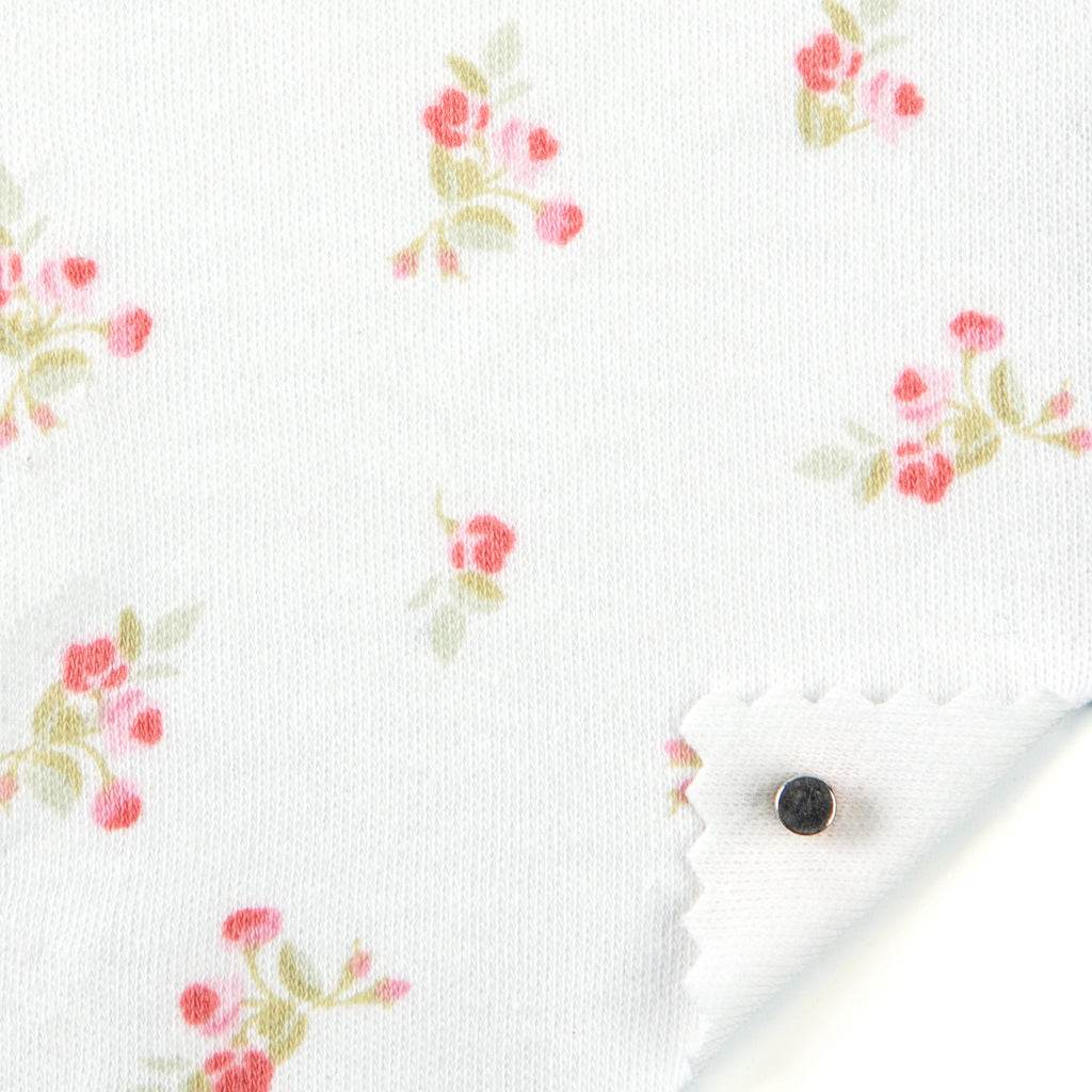Floral Stretch Combed Cotton Double Knit / Interlock A127412 – Yardblox ...