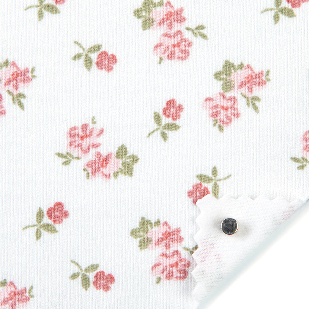 Floral Stretch Combed Cotton Double Knit / Interlock A127415