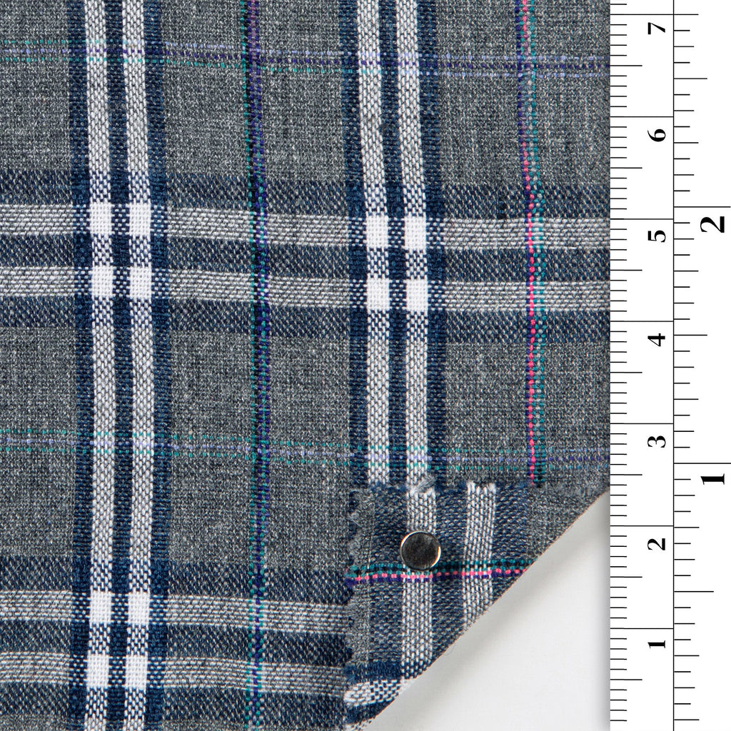 Plaid Polyester Cotton Plain Woven B010342 – Yardblox Fabrics
