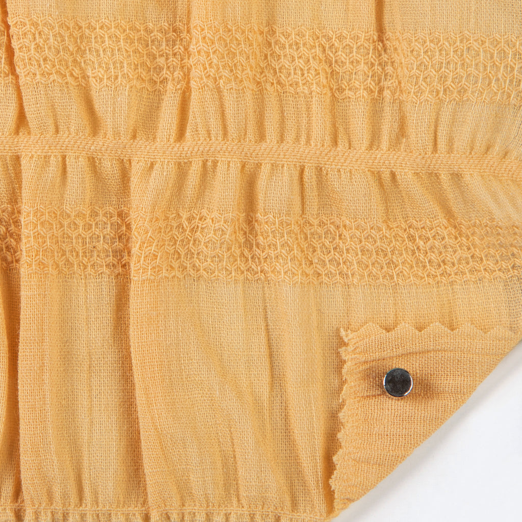 Solid Stretch Smocked / Shirred Cotton Jacquard B024501