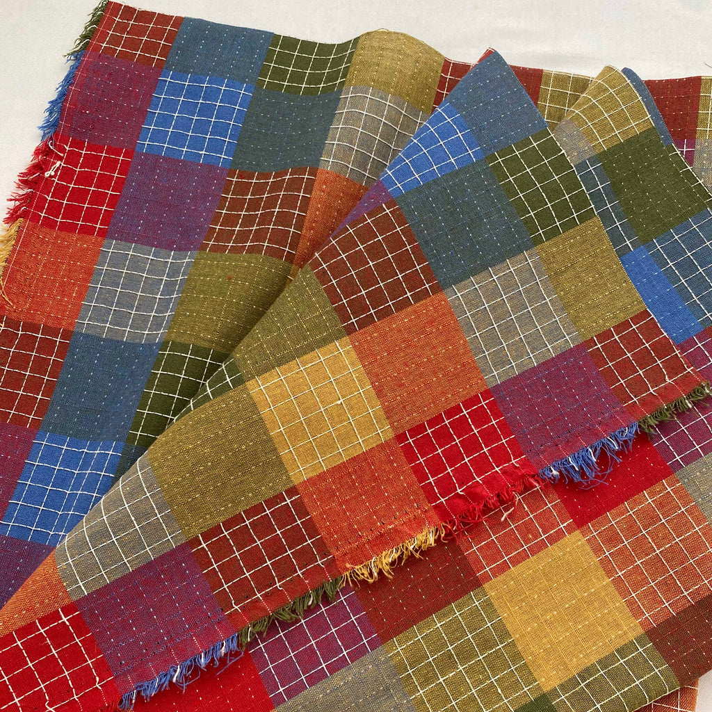 Yardblox Exclusive Made in Korea Fashion Designer Plaid Multi Color Non ...